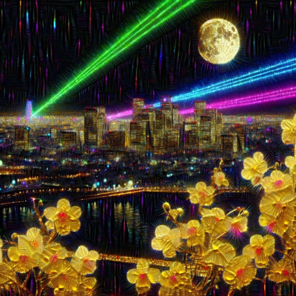 A City At Night - AI Generated Artwork - NightCafe Creator