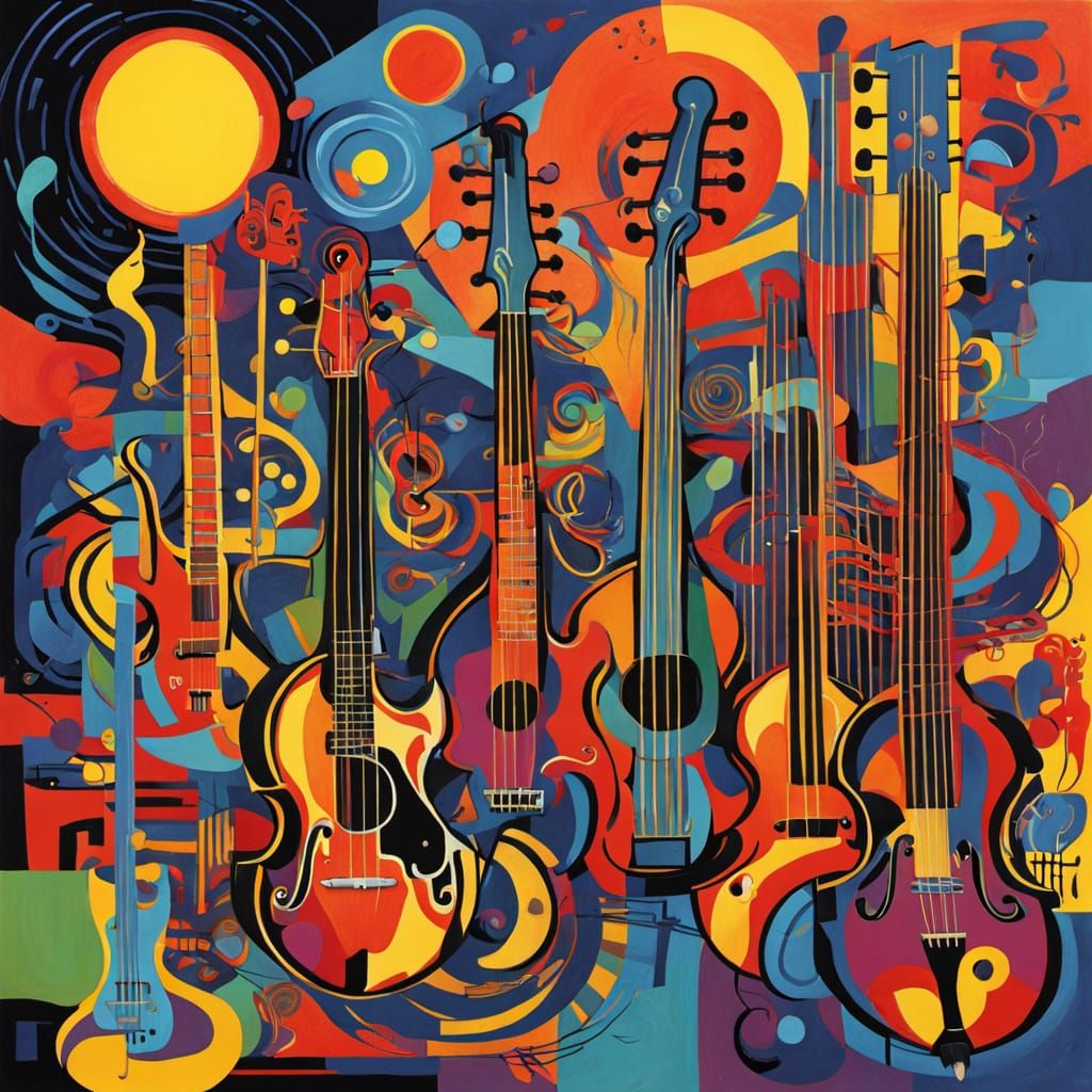 Abstract Musical Fusion fauvism underground comix ... - AI Art
