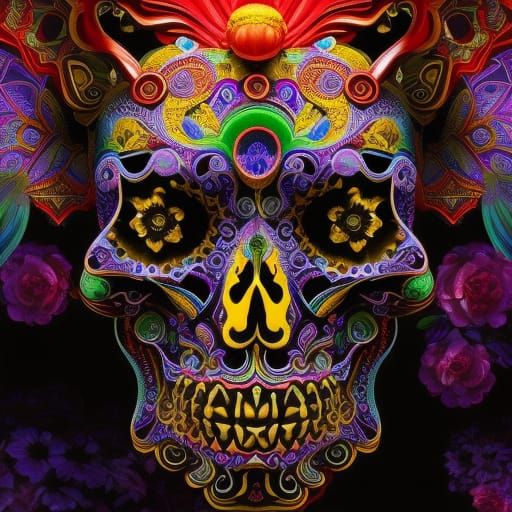 Skull - AI Generated Artwork - NightCafe Creator