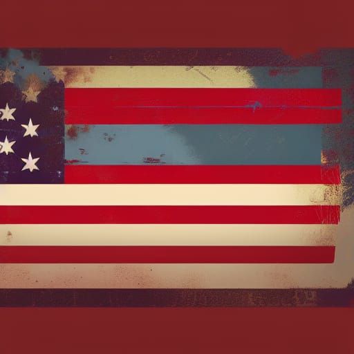 American flag, distress, upside down - AI Generated Artwork - NightCafe ...