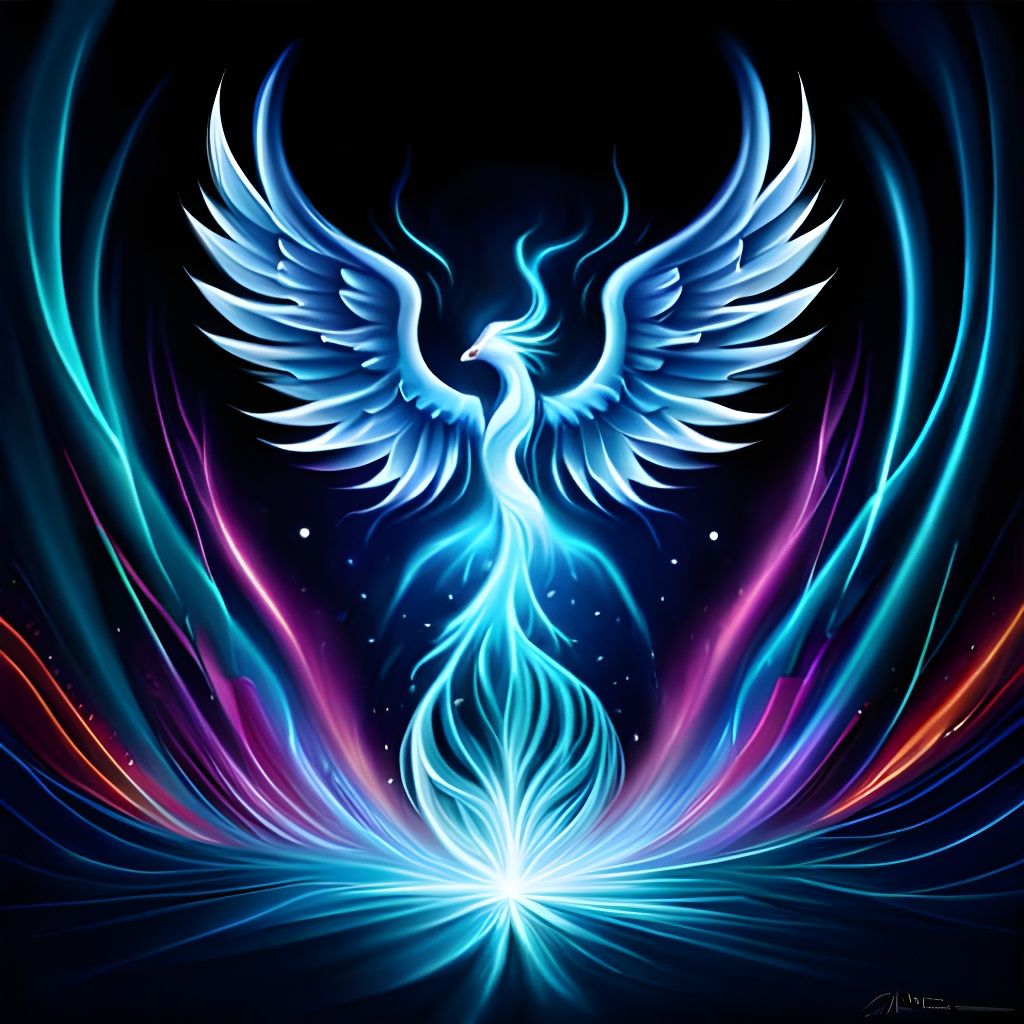 Electric Phoenix - AI Generated Artwork - NightCafe Creator