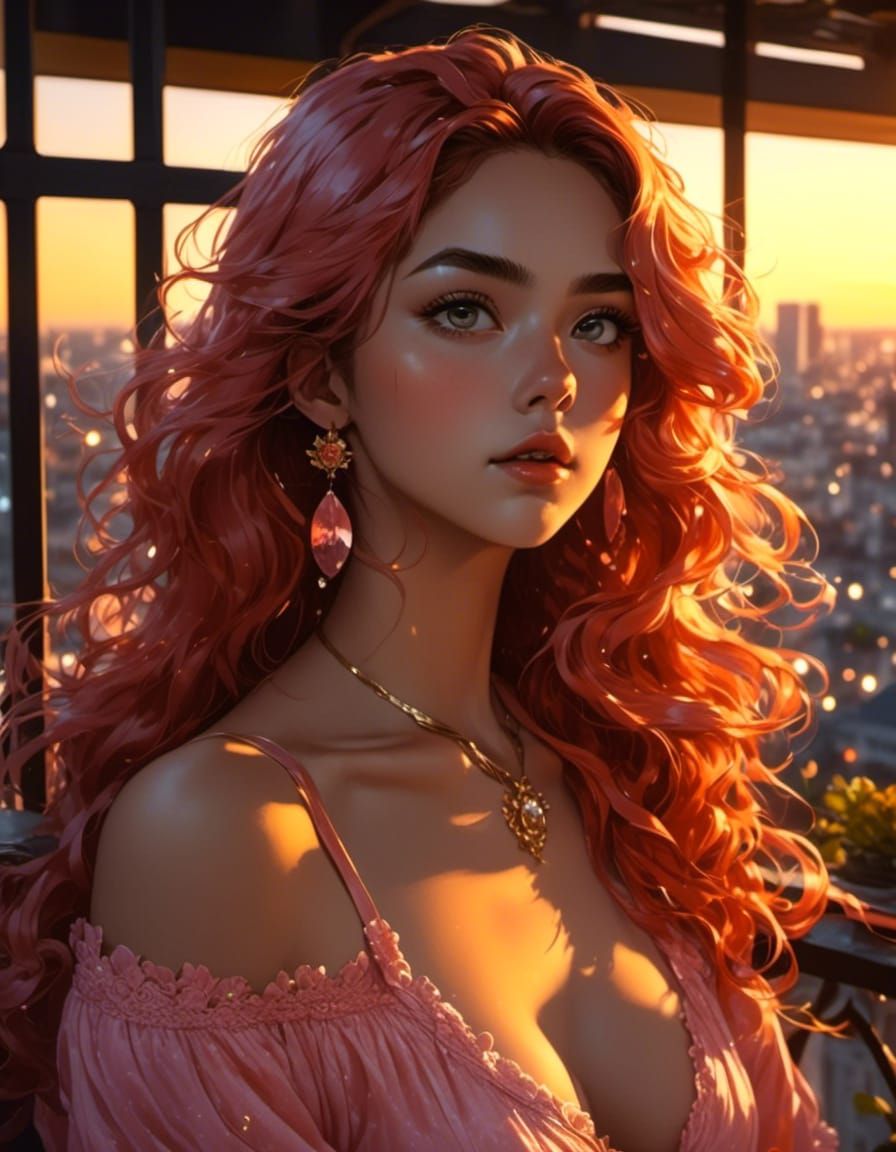 pink sunrise - AI Generated Artwork - NightCafe Creator