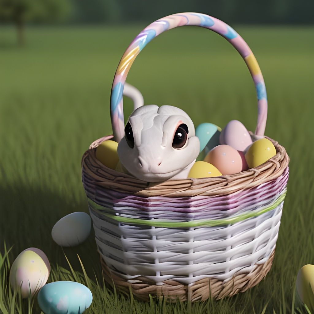 Easter Milk Snake - AI Generated Artwork - NightCafe Creator