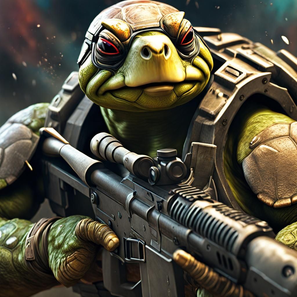 Combat Shell Shockers... Tactical Turtles.. - AI Generated Artwork ...