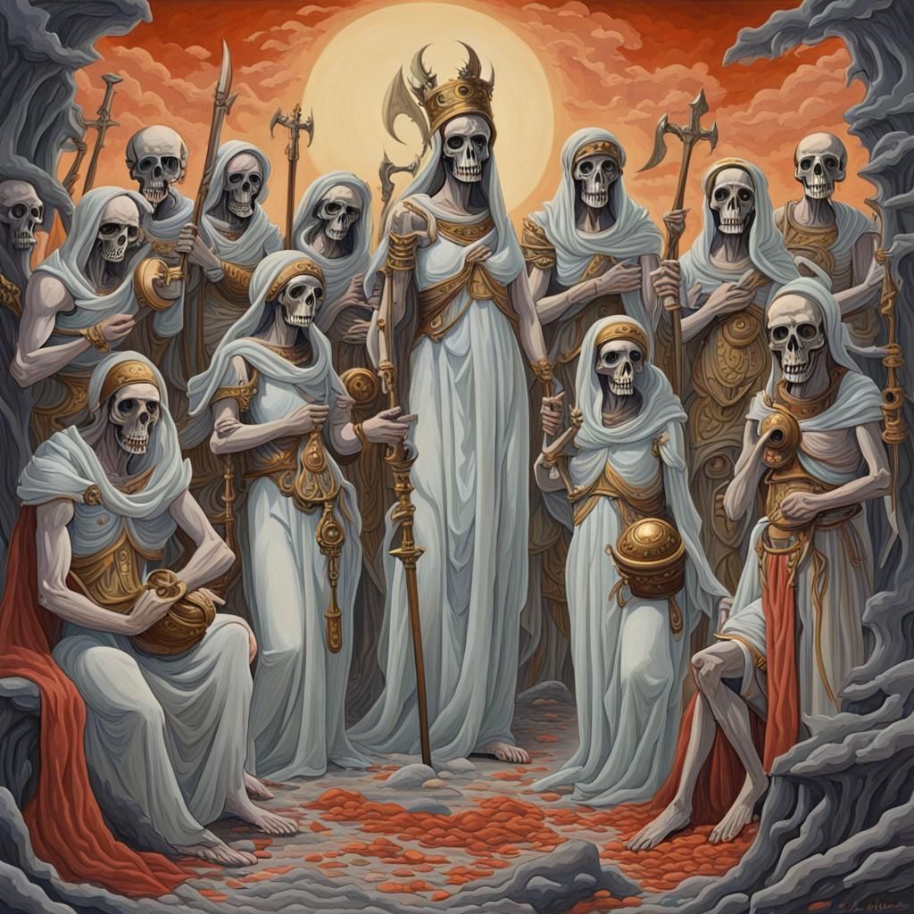 The fates of death confront us in their tens of thousands. - Homer - AI ...