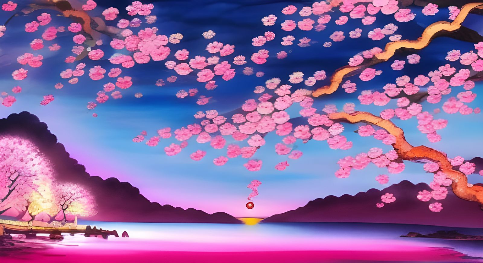 Good Night Everyone #107: Springtime Blossoms #14 - AI Generated ...