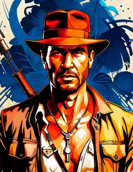 Indiana Jones - style - AI Generated Artwork - NightCafe Creator