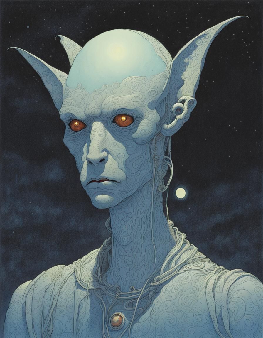 The Moon Cultist - AI Generated Artwork - NightCafe Creator