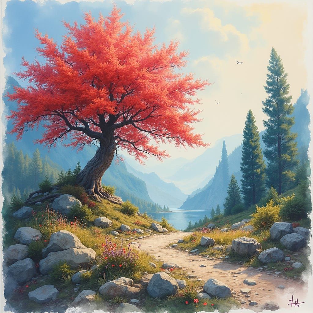 Mixture of painting techniques - Mixture of painting techni...