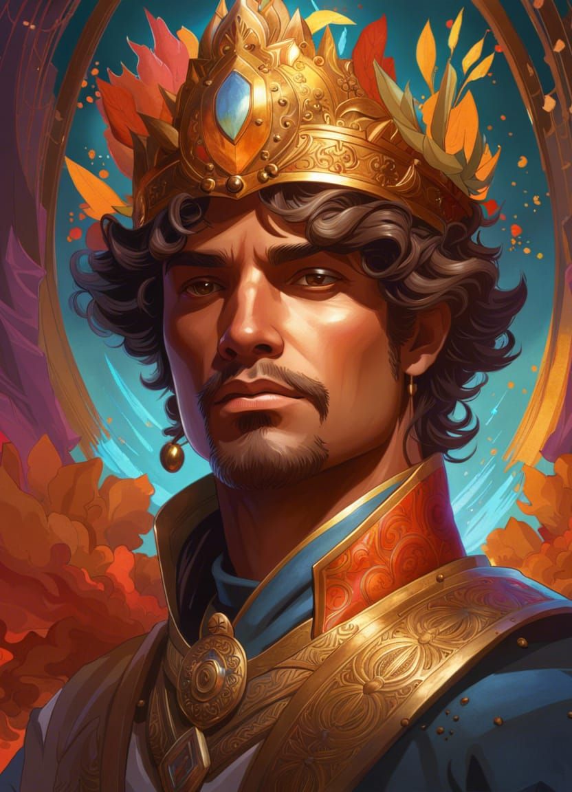 a close up of Prince Orrin Awyn - AI Generated Artwork - NightCafe Creator