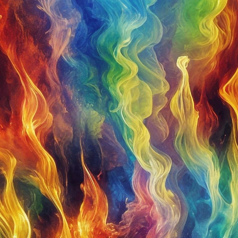 fire. concept art. impressionism.