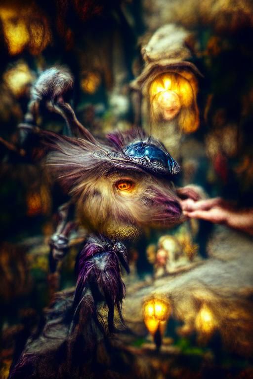 Fantasy creature Dark Crystal Brian Froud Arthur Rackham puppet ...