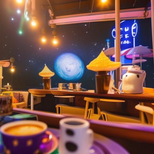 NightCafe mini space station cafe - AI Generated Artwork - NightCafe ...