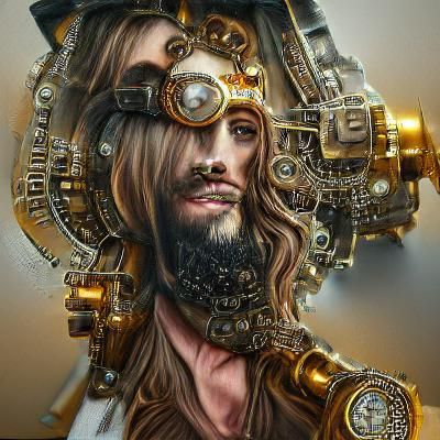 Steampunk Jesus - AI Generated Artwork - NightCafe Creator