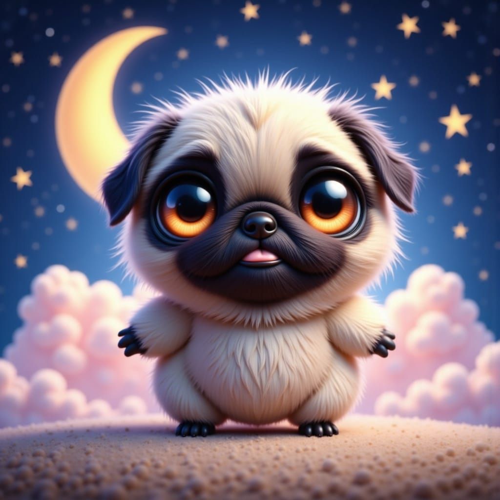 Plump Pug Chibi - Plump Pug Chibi