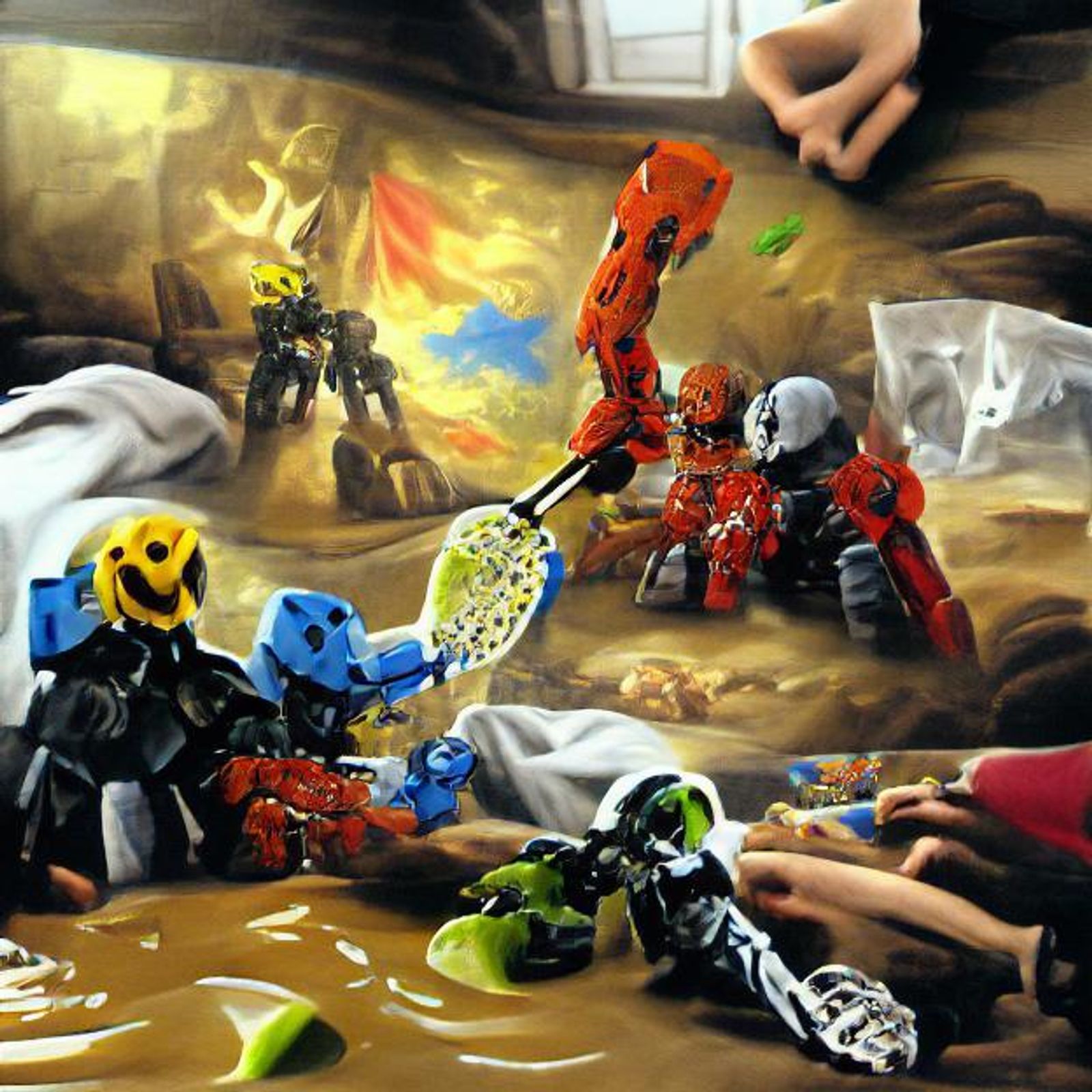 Bionicle Deathmatch - AI Generated Artwork - NightCafe Creator