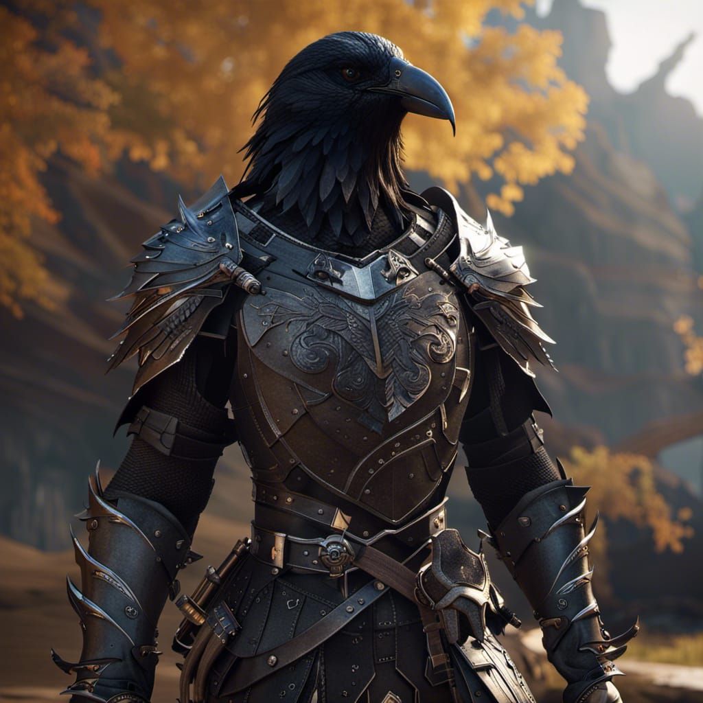 Raven Kenku Paladin - AI Generated Artwork - NightCafe Creator