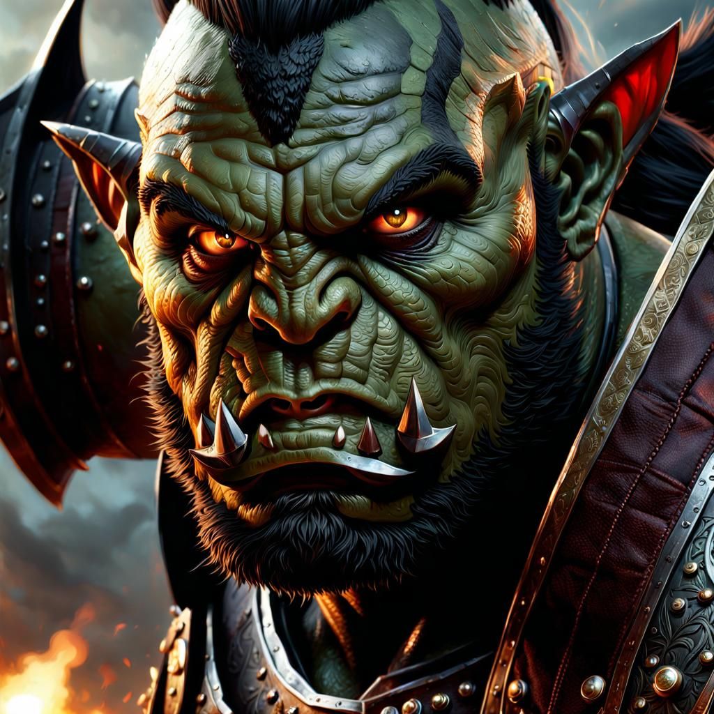 Fierce orc - AI Generated Artwork - NightCafe Creator