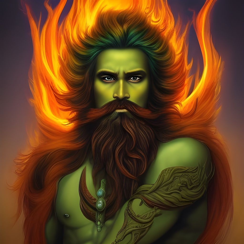 Fire Hulk - AI Generated Artwork - NightCafe Creator