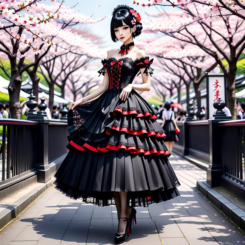 Gothic Rorita Fashion Moon Rabbit - AI Generated Artwork - NightCafe ...