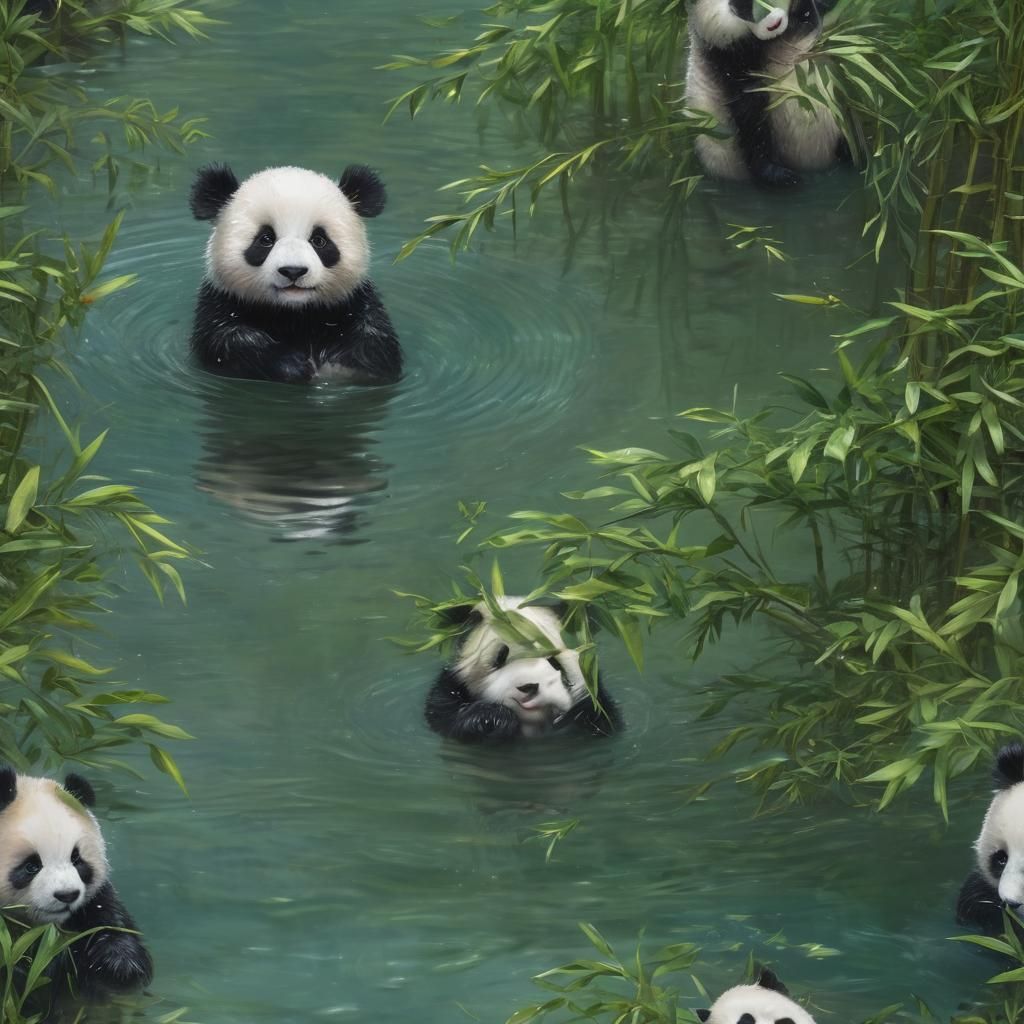 Pandas - AI Generated Artwork - NightCafe Creator