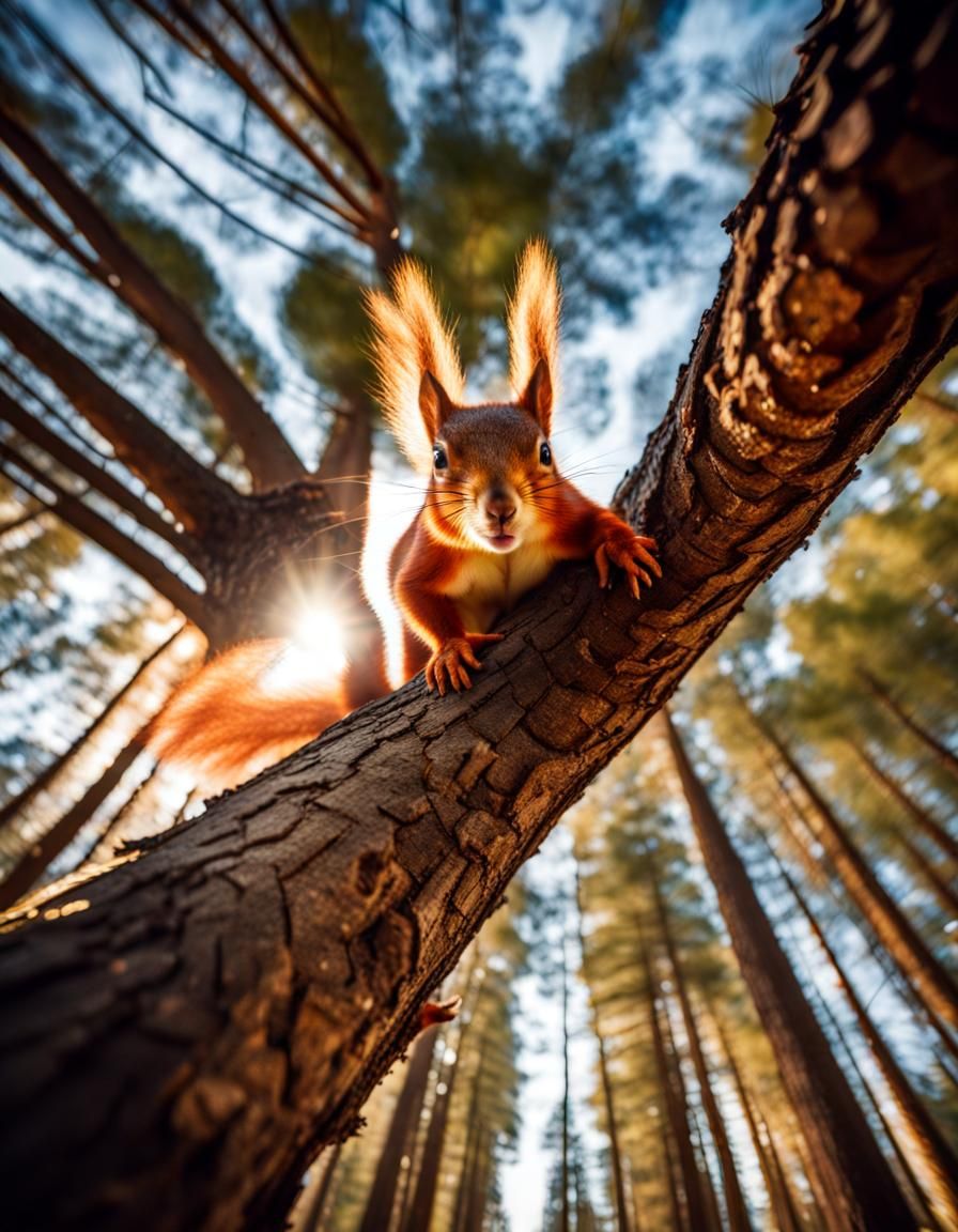 Red Squirrel - AI Generated Artwork - NightCafe Creator