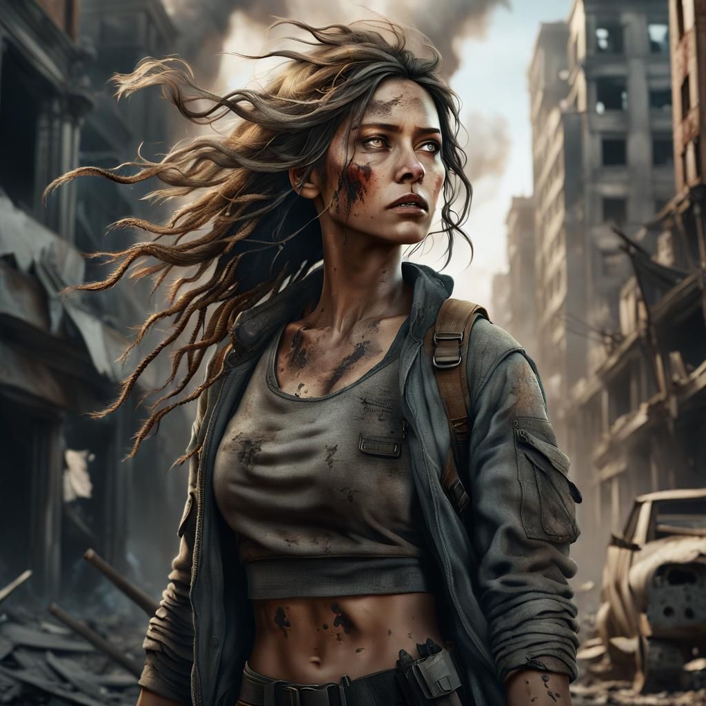 Apocalyptic Woman - AI Generated Artwork - NightCafe Creator