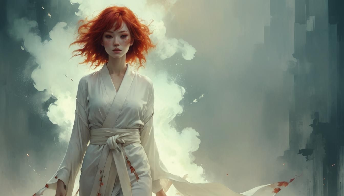 Red hair woman - AI Generated Artwork - NightCafe Creator