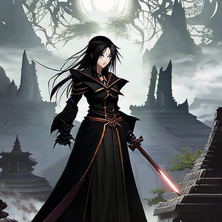 Female Human Warlock - AI Generated Artwork - NightCafe Creator