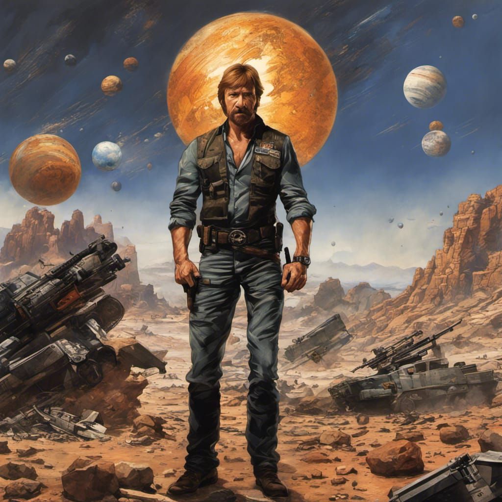 Chuck Norris - he won! - AI Generated Artwork - NightCafe Creator