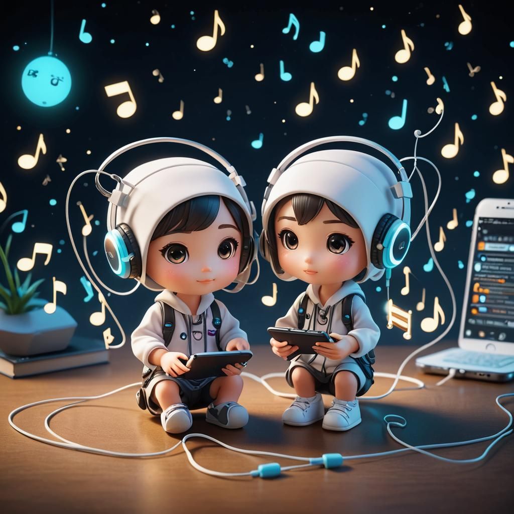 Music buddies - AI Generated Artwork - NightCafe Creator