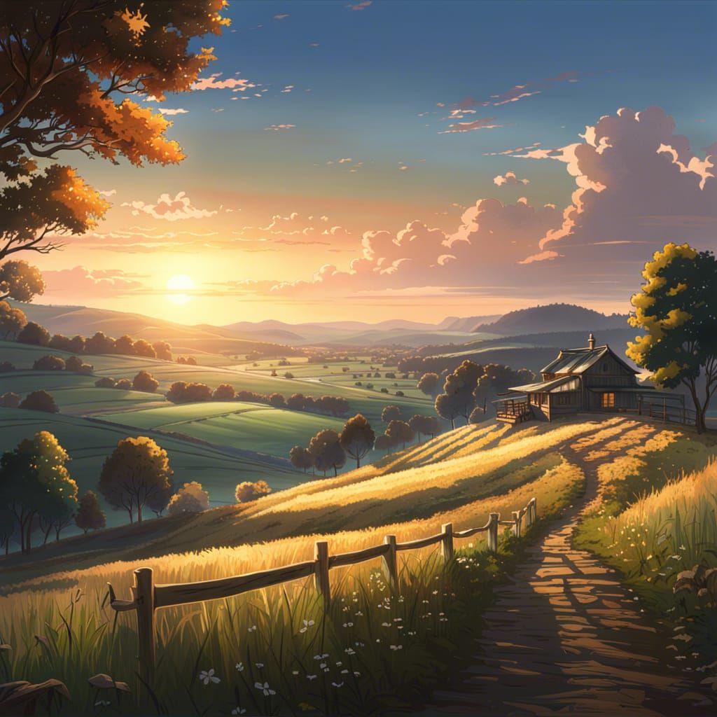 Countryside - AI Generated Artwork - NightCafe Creator