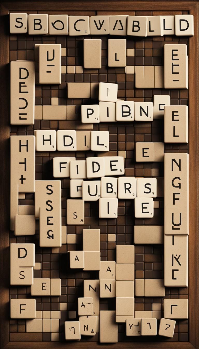Create a compelling narrative or story inspired by an image of scrabble ...