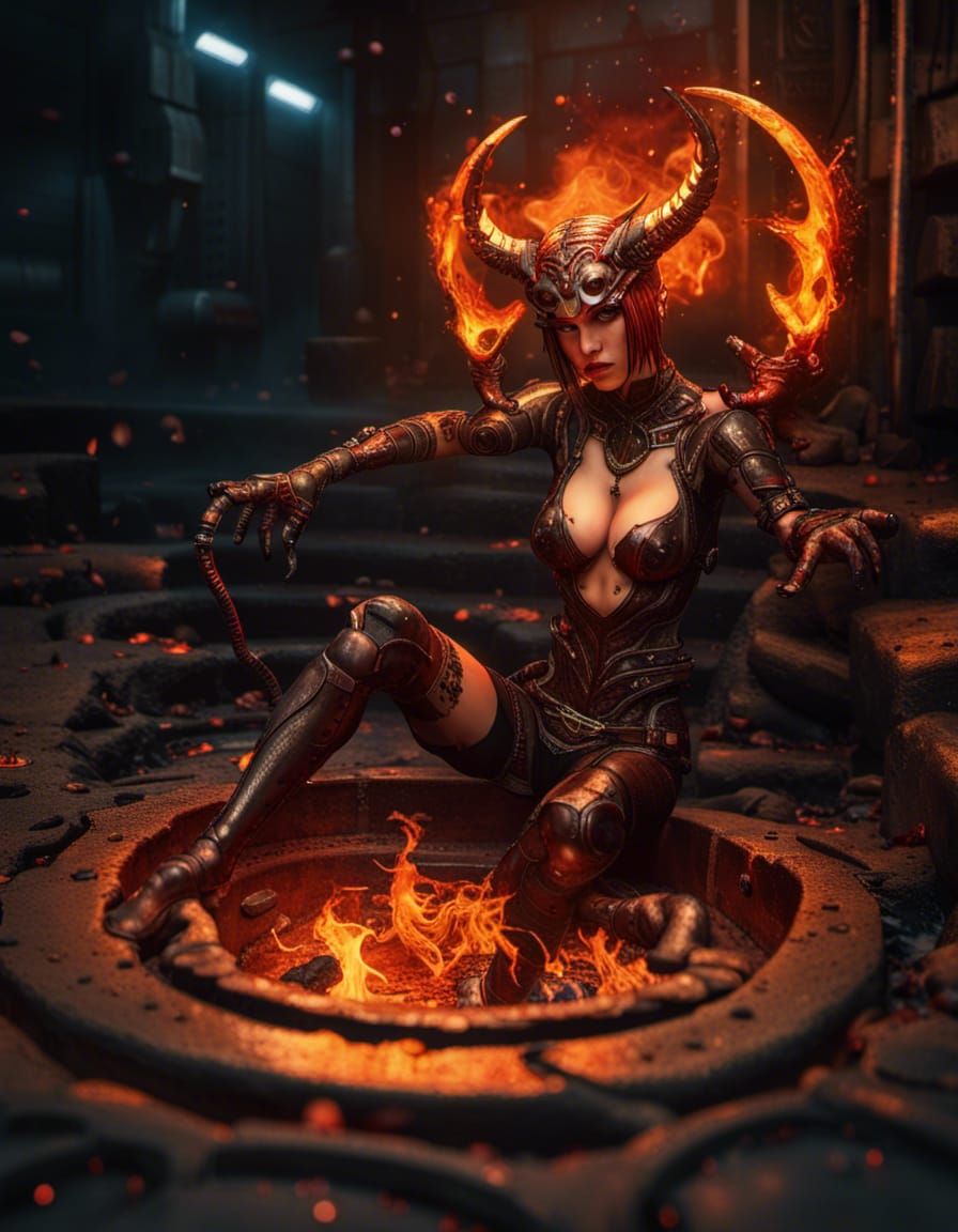 She-Beast From Hell: Comic Series : r/nightcafe