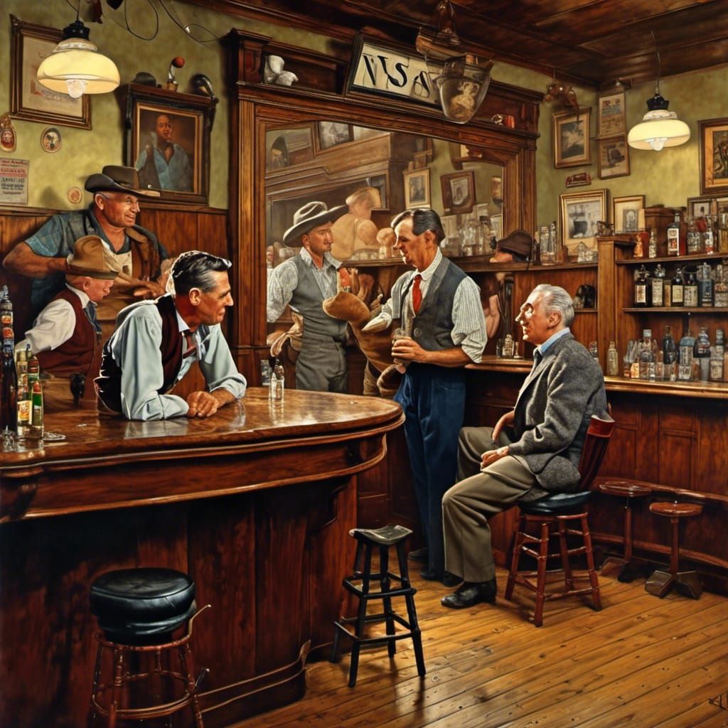 Men in a saloon : r/nightcafe