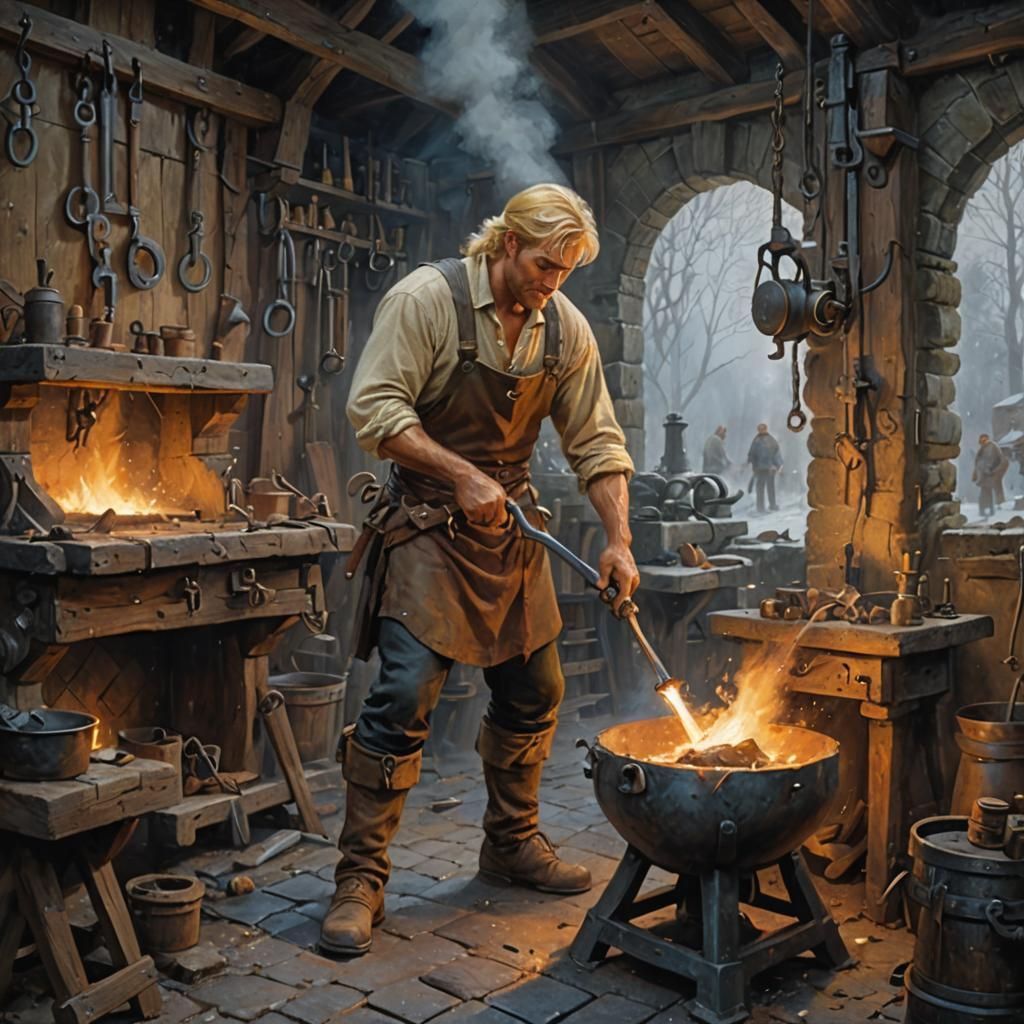 The Blacksmith - AI Generated Artwork - NightCafe Creator