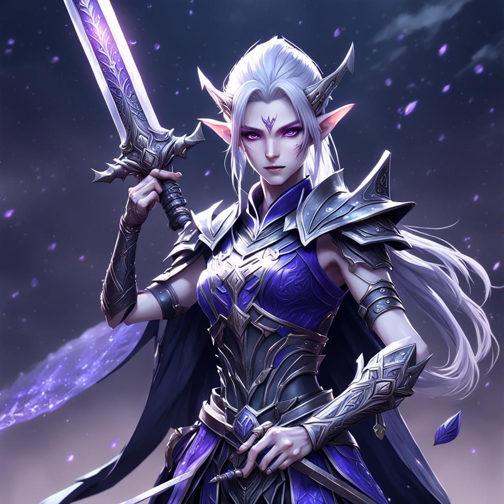 Dark Elf warrior - AI Generated Artwork - NightCafe Creator