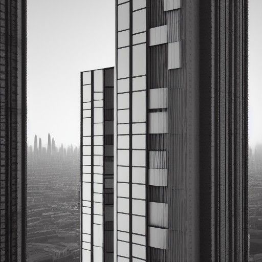 Grey Tower 1 - AI Generated Artwork - NightCafe Creator