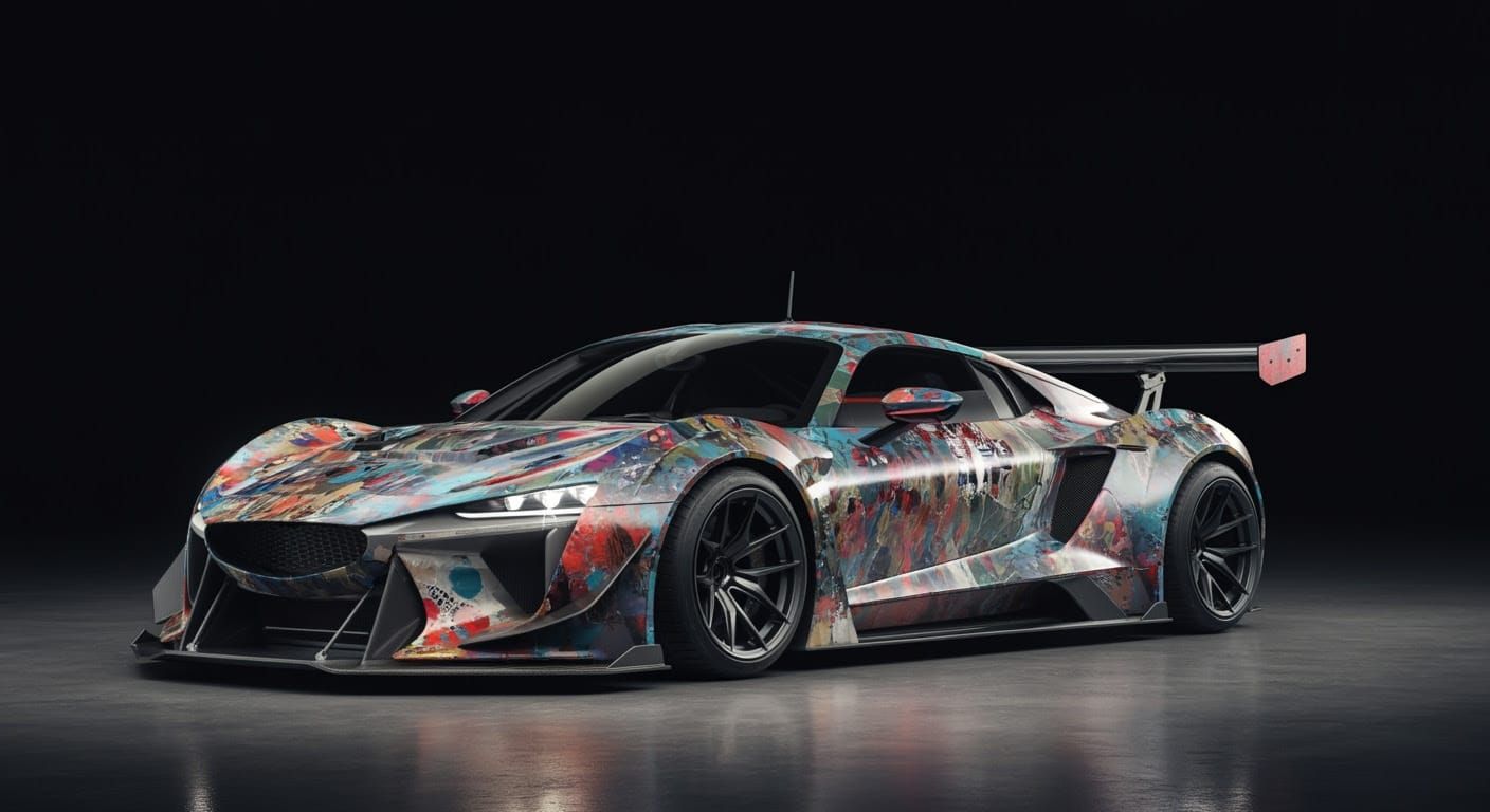 British Motoring Boom Concept Car in Futuristic Ae... - AI Art