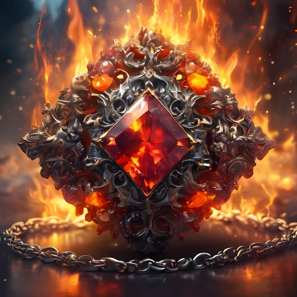 Fire Gem - AI Generated Artwork - NightCafe Creator