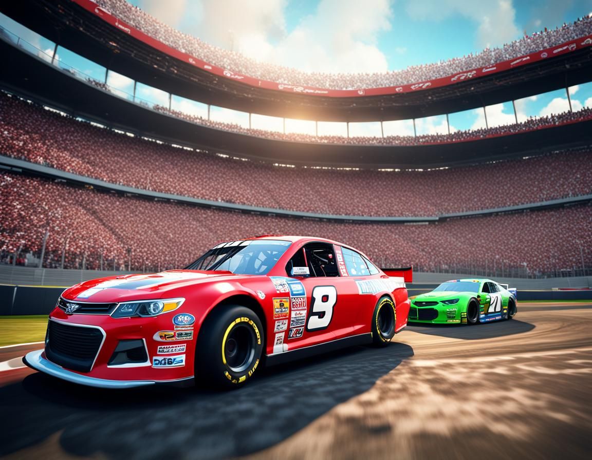 The Race, With No. 9 - AI Generated Artwork - NightCafe Creator