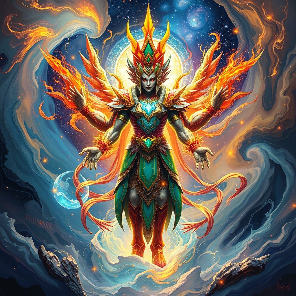 god of space, water, fire, earth, air, ice, magma, souls, wealth ...