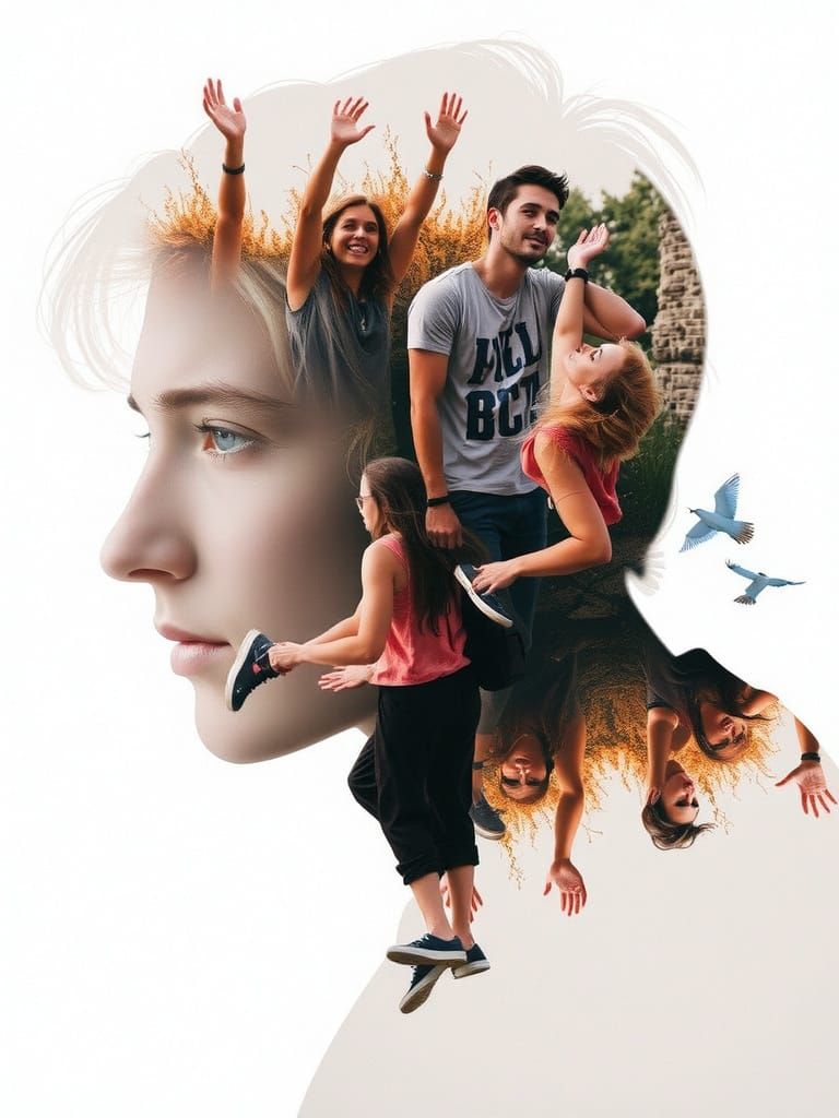 Surreal Double Exposure with Dreamlike Effects - AI Art