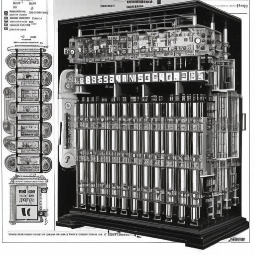 internals of a difference engine Babbage ada Lovelace calculator ...