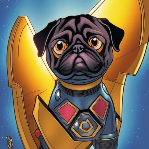 Iron pug - AI Generated Artwork - NightCafe Creator