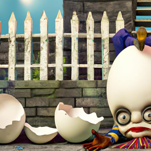 "Personification Humpty Dumpty fell over the wall Tim Burton’s Comics ...