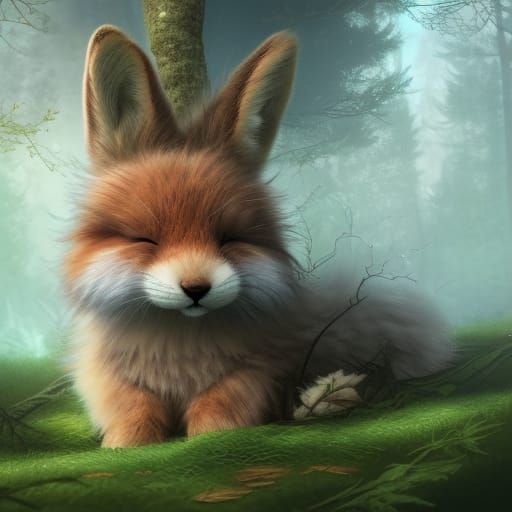 ⫷ Bunny fox ⫸ - AI Generated Artwork - NightCafe Creator