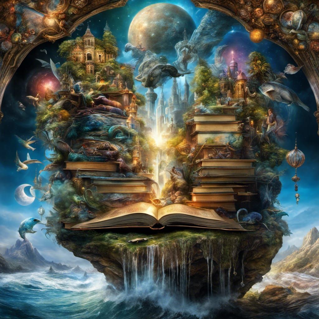 The Magic of Books - AI Generated Artwork - NightCafe Creator