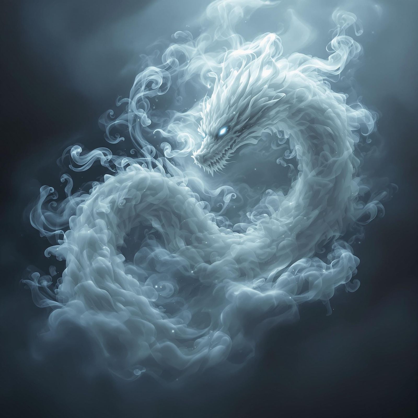 Smoke Dragon - Majestic Fog Dragon Unveils Intense, Hauntin...