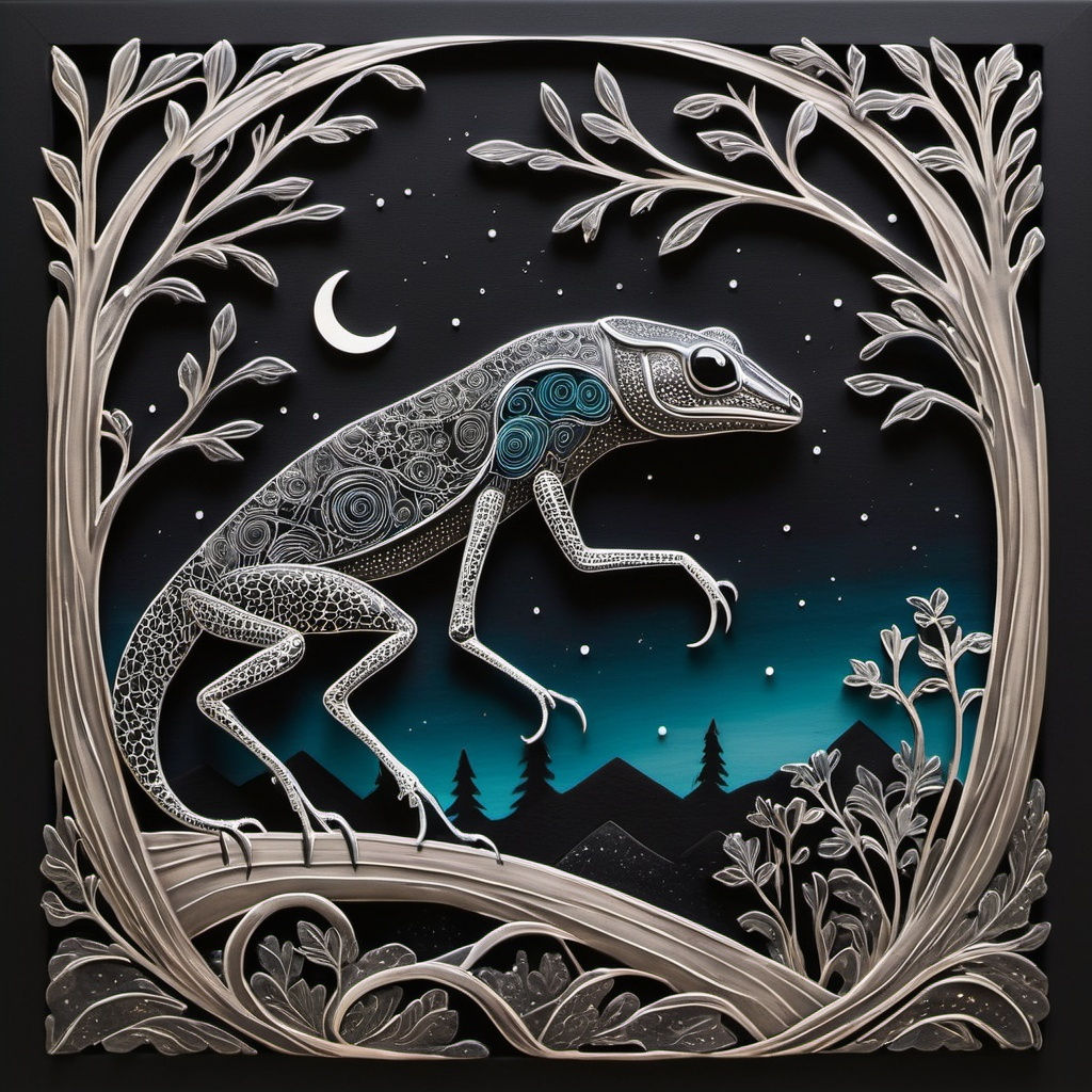 The Midnight Lizard - AI Generated Artwork - NightCafe Creator
